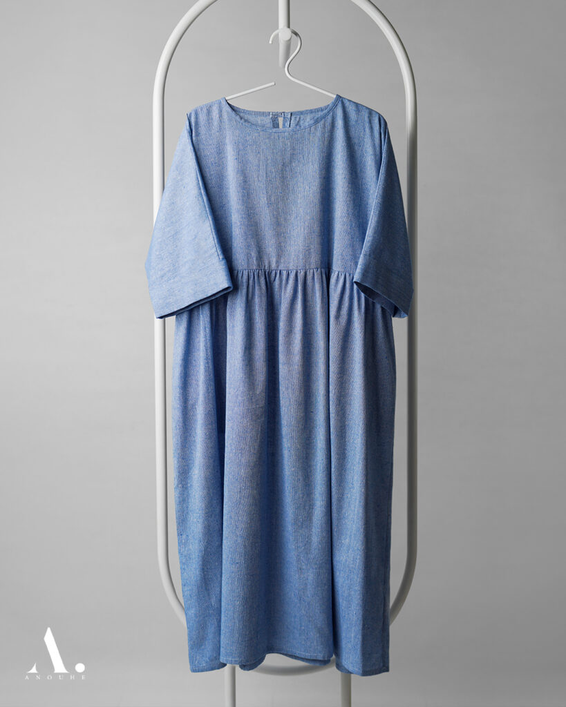 Blue Kimo (Indian Linen) - Anouhe Women’s Clothing